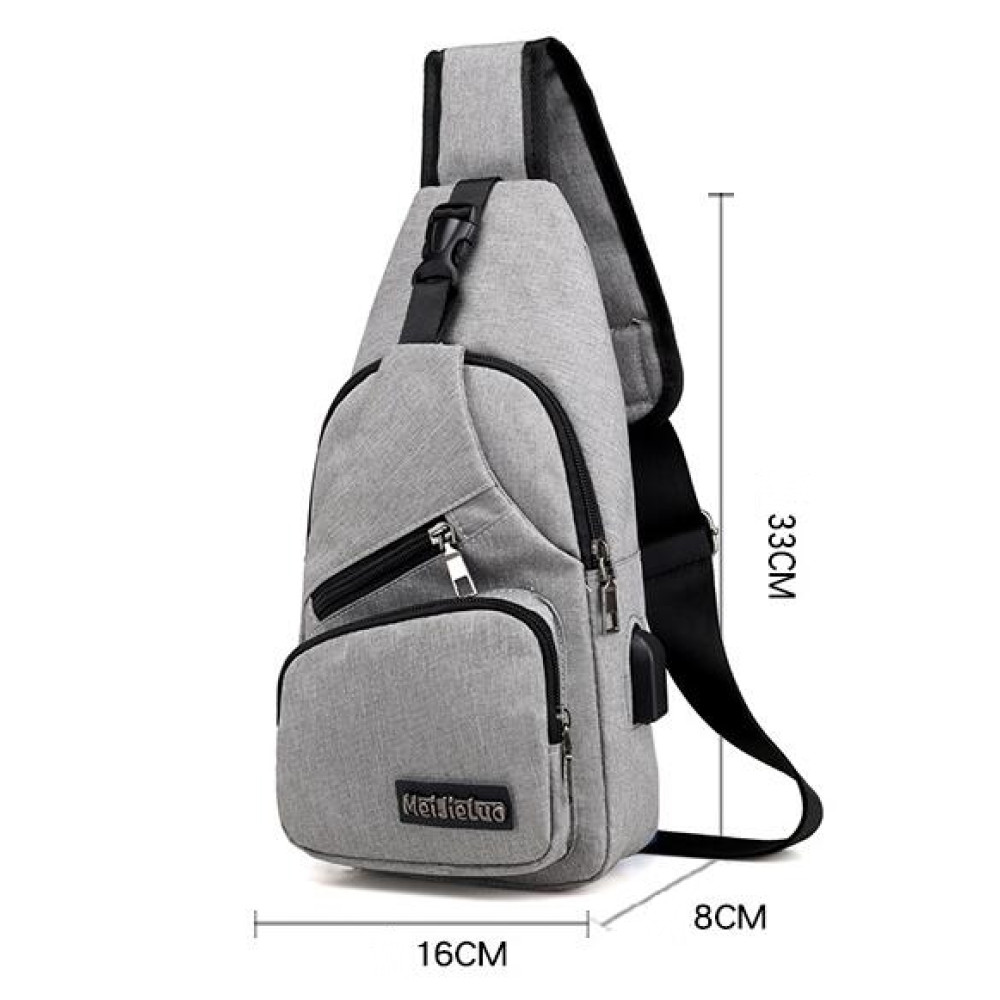 Bolsa Transversal Masculina Oxford